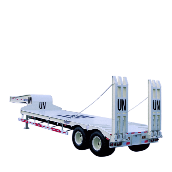 CIMC Two Axle Hydraulic Ramp Low Bed Trailer 40 Tons - CIMC VEHICLES ...